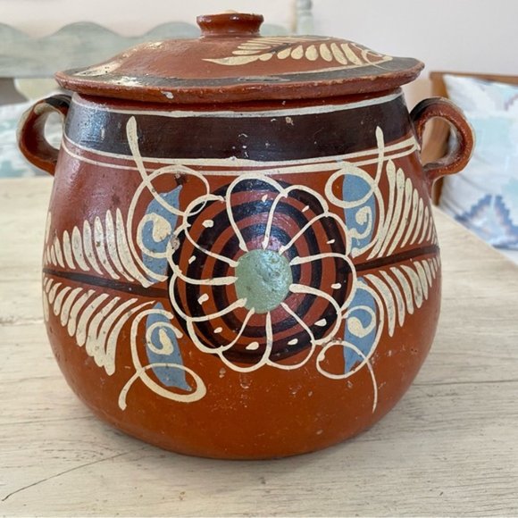 Accents | Traditional Tlaquepaque Ollas De Barro Mexican Red Clay Bean ...